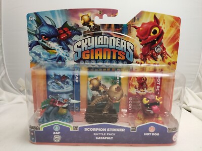 Skylanders Giants - Battle Pack Scorpion Strike Catapult + Zap + Hot ...