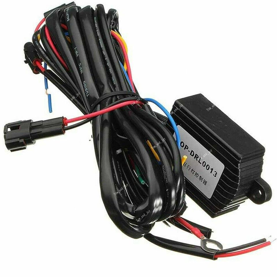 LED Daytime Running Light DRL Relay Harness Automatic Control On Off ...