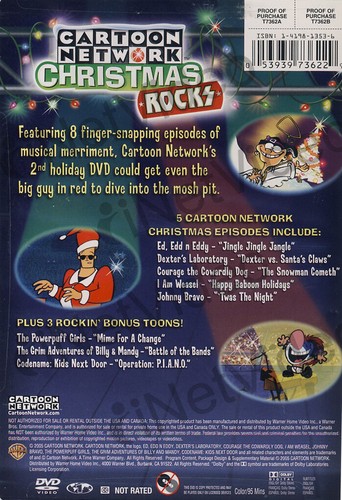 Cartoon Network Christmas Vol 2: Christmas Rocks (DVD, 2005) for sale ...