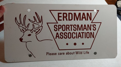 Vintage? ERDMAN Sportsman's Association Hunting Lykens PA? Metal ...