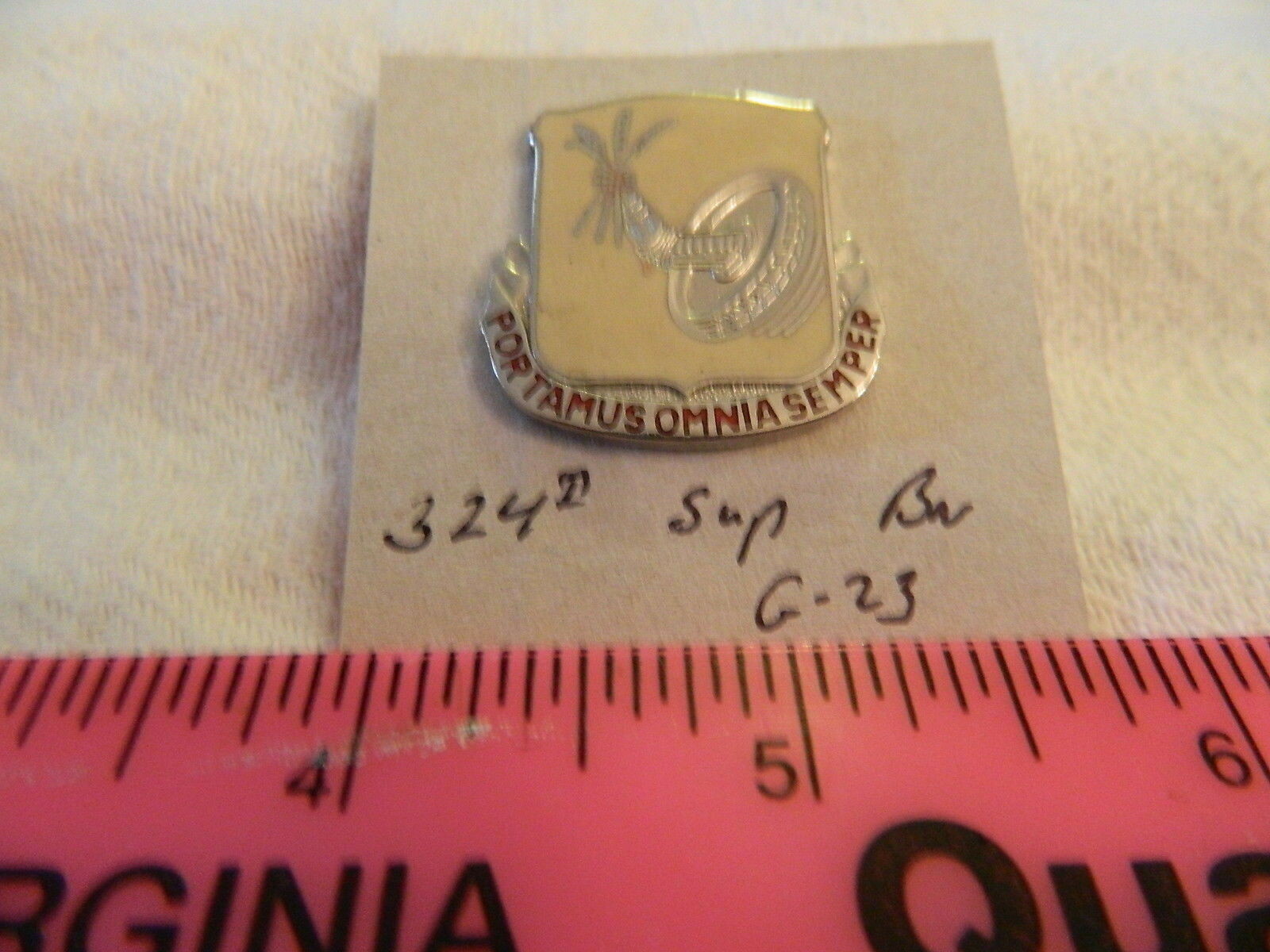 324th Support Battalion G-23 Unit Crest, DI, DUI (DRAW#Z9) | eBay