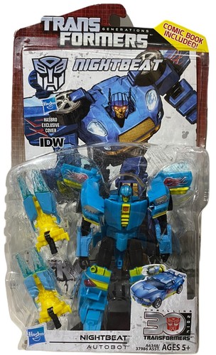 Transformers Generations Autobot Nightbeat Action Figure w Comic Book ...