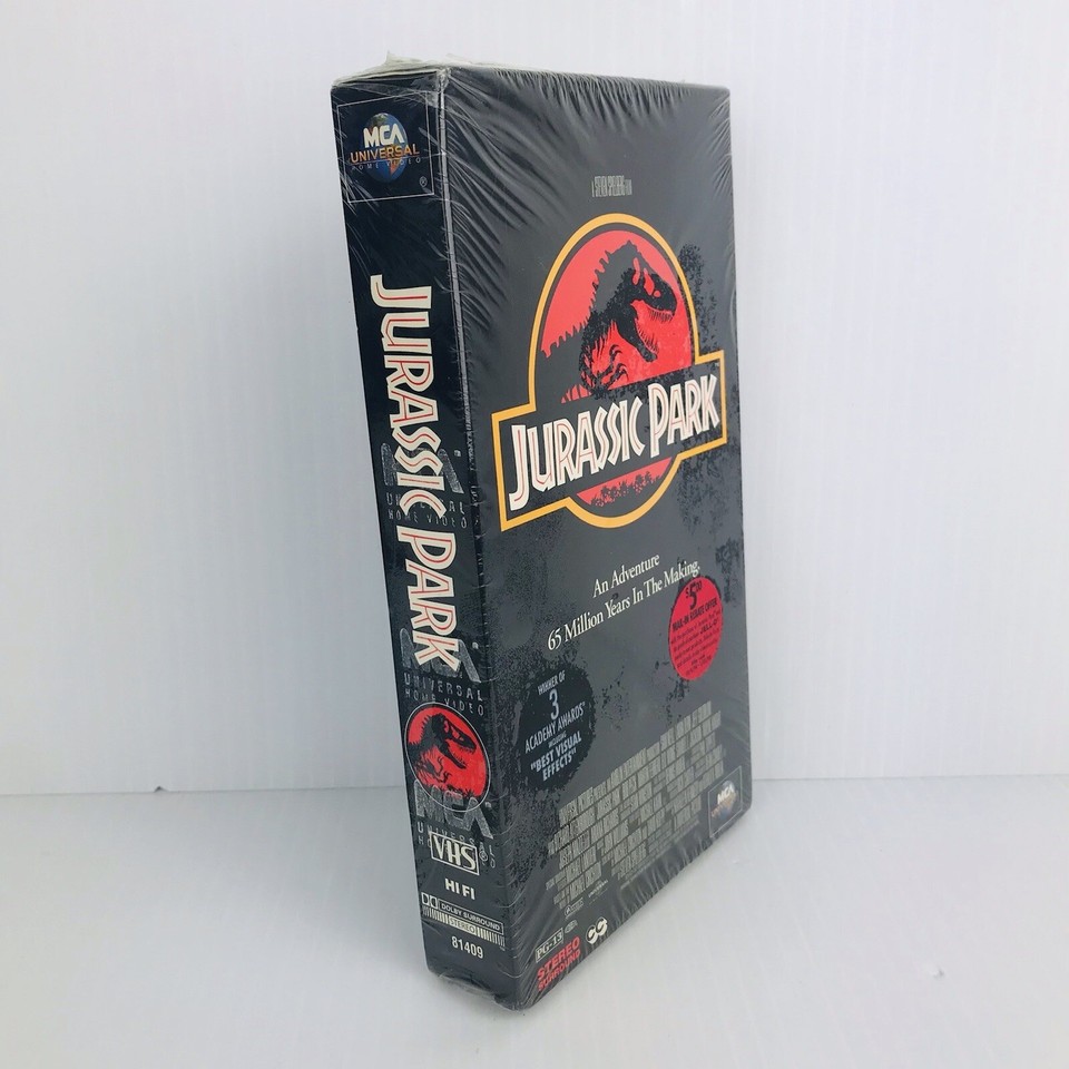 Jurassic Park VHS Steven Spielberg MCA Universal Watermark 1993 BRAND ...