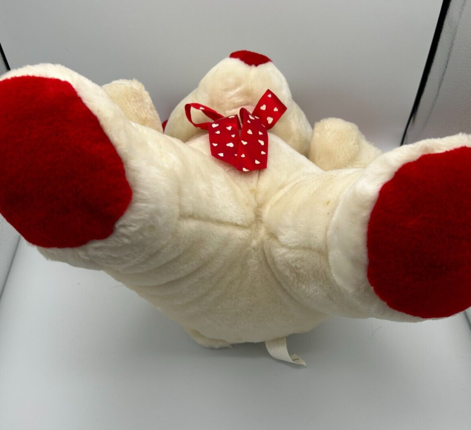Valentine's Day 16" Red Heart Nose Ear Teddy Bear w/ Hearts Bow Tie ...