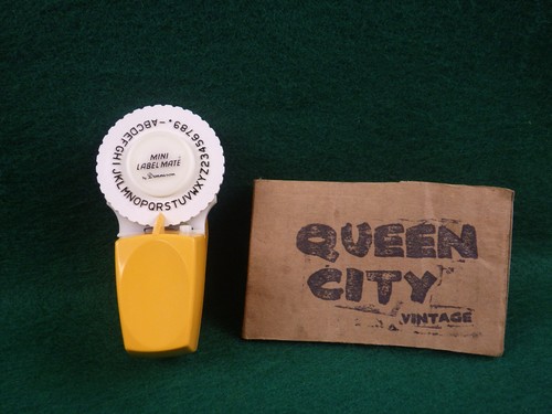 Vintage Dennison Mini Mate Label Maker Yellow 1970s 1980s | eBay