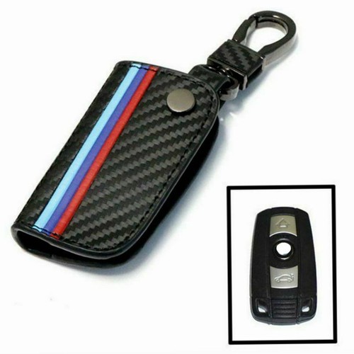 M-Color Carbon Fiber Car Key Fob Cover Case For BMW 1 3 5 6 Series E90 ...
