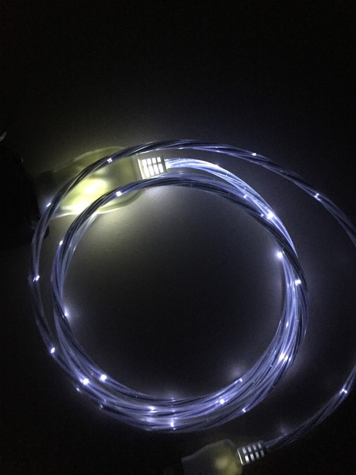 LED LIGHT-UP USB Data Cable charger FOR Apple iPhone X 8 7 6 5 4s MICRO ...