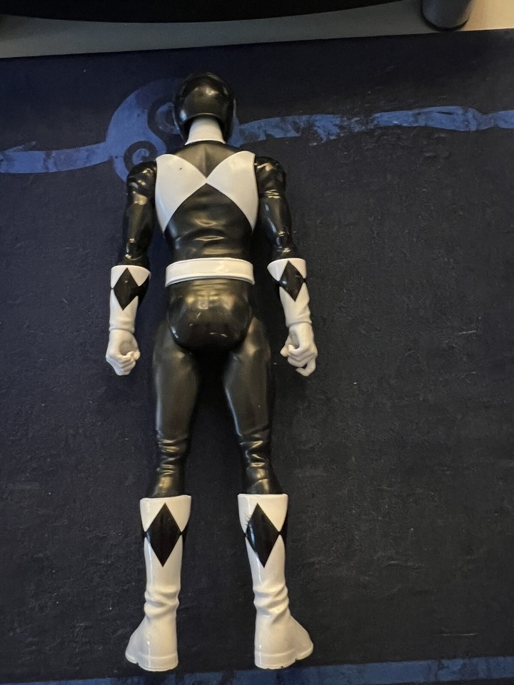 Power Rangers Mighty Morphin Black Ranger 12-Inch Action Figure Toy ...