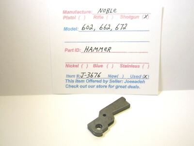 NOBLE MODEL 602, 662, 672. ( HAMMER ) (ITEM # J-3676) | eBay