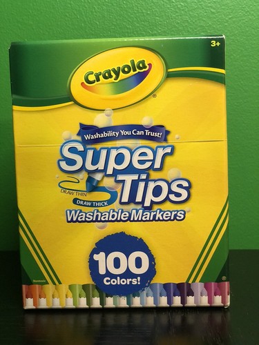 Crayola Super Tips Washable Markers - 100 Count for sale online | eBay