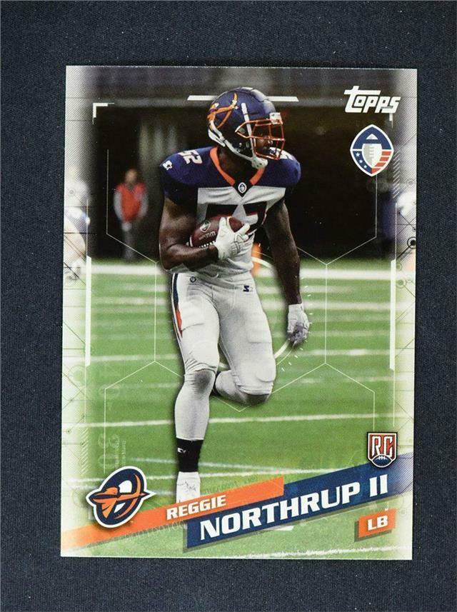 2019 Topps Alliance of American Football AAF Base #53 Reggie Northrup ...