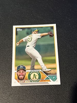2023 Topps #8 Sam Moll Oakland Athletics Baseball Card | eBay