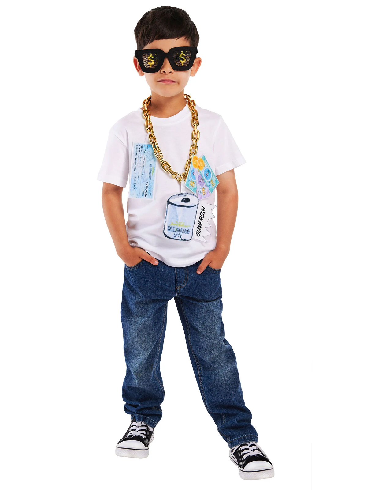 David Walliams Fancy Dress Costume Kit Billionare Granny Fing Book Day ...