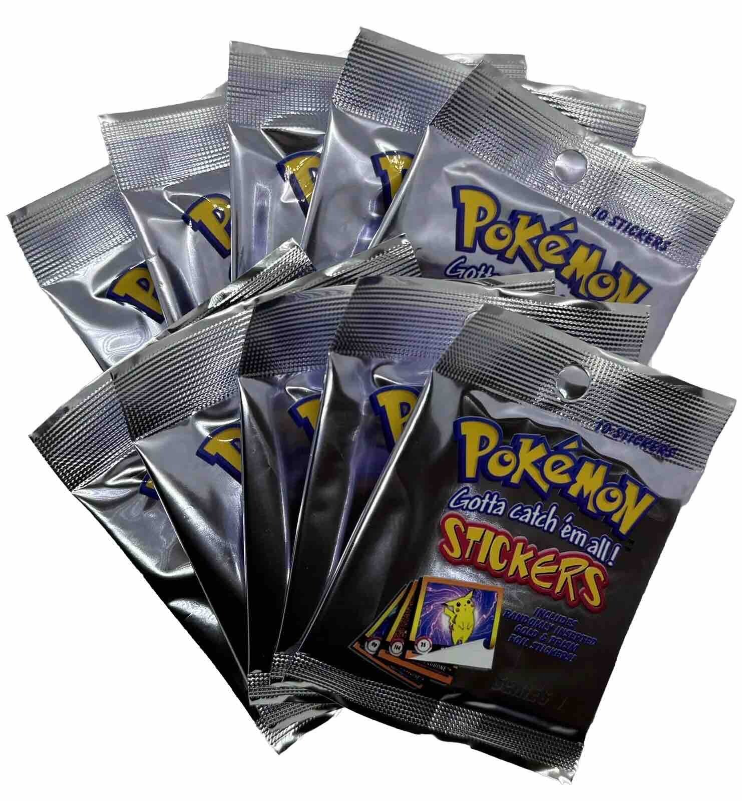 1, 2, 3, 4, 5, 6, or 10 1999 Pokemon Artbox Stickers Series 1 Booster ...