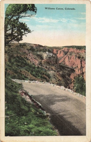 Postcard CO Williams Canon Colorado Red and White Limestone and ...
