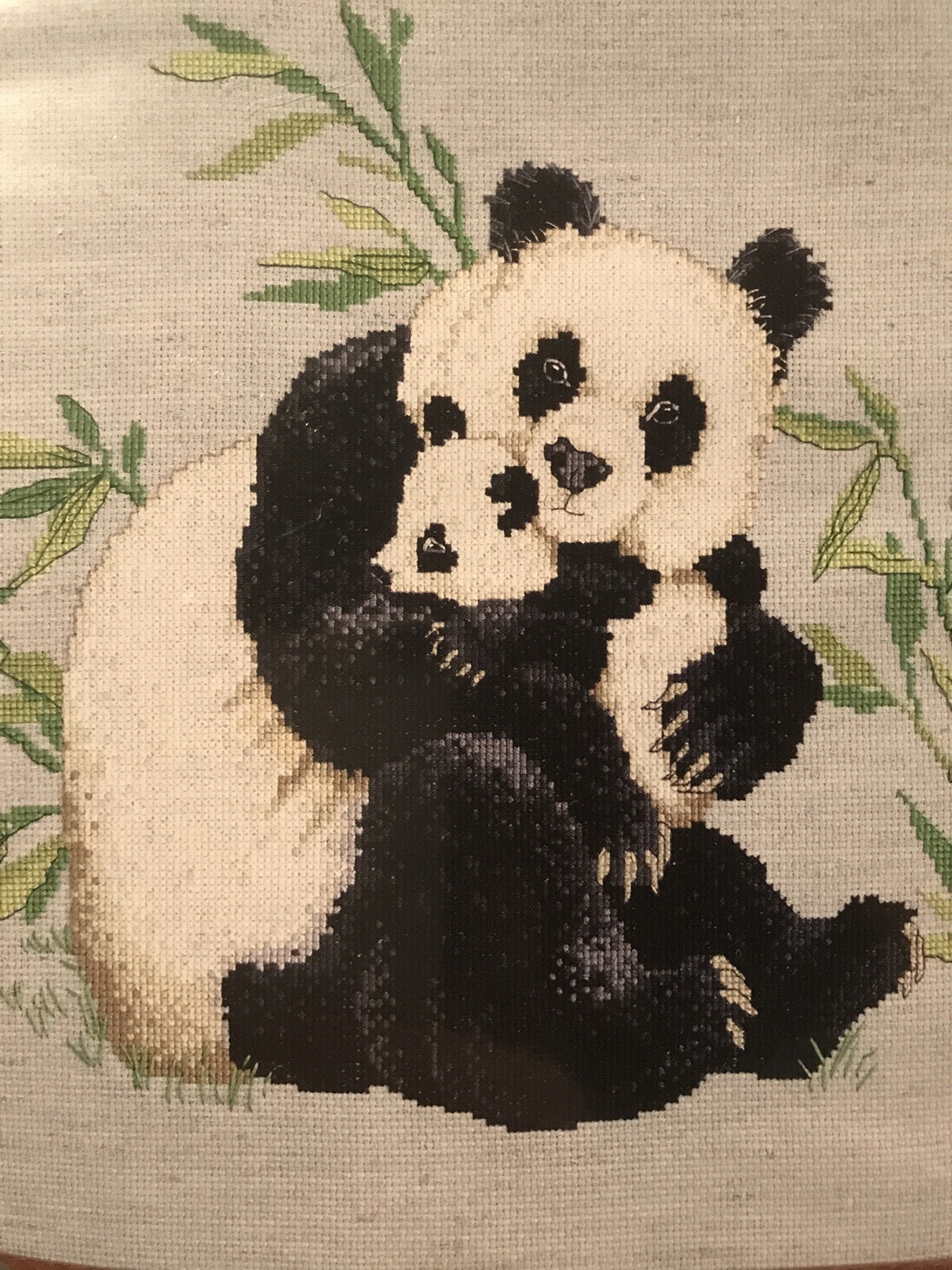 Designs For The Needle Pandas Cross Stitch Kit 5429 Mother Baby Hug ...