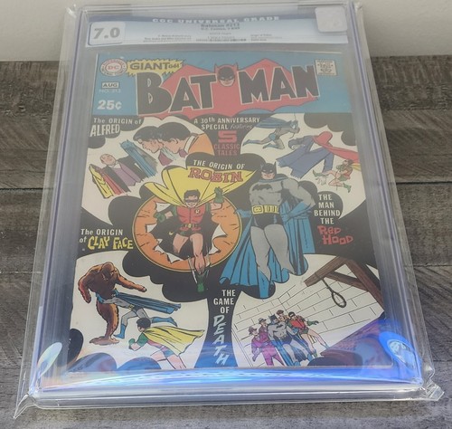 BATMAN #213 CGC 7.0 ORIGIN ROBIN 30TH ANNIVERSARY ISSUE VINCE COLLETTA ...