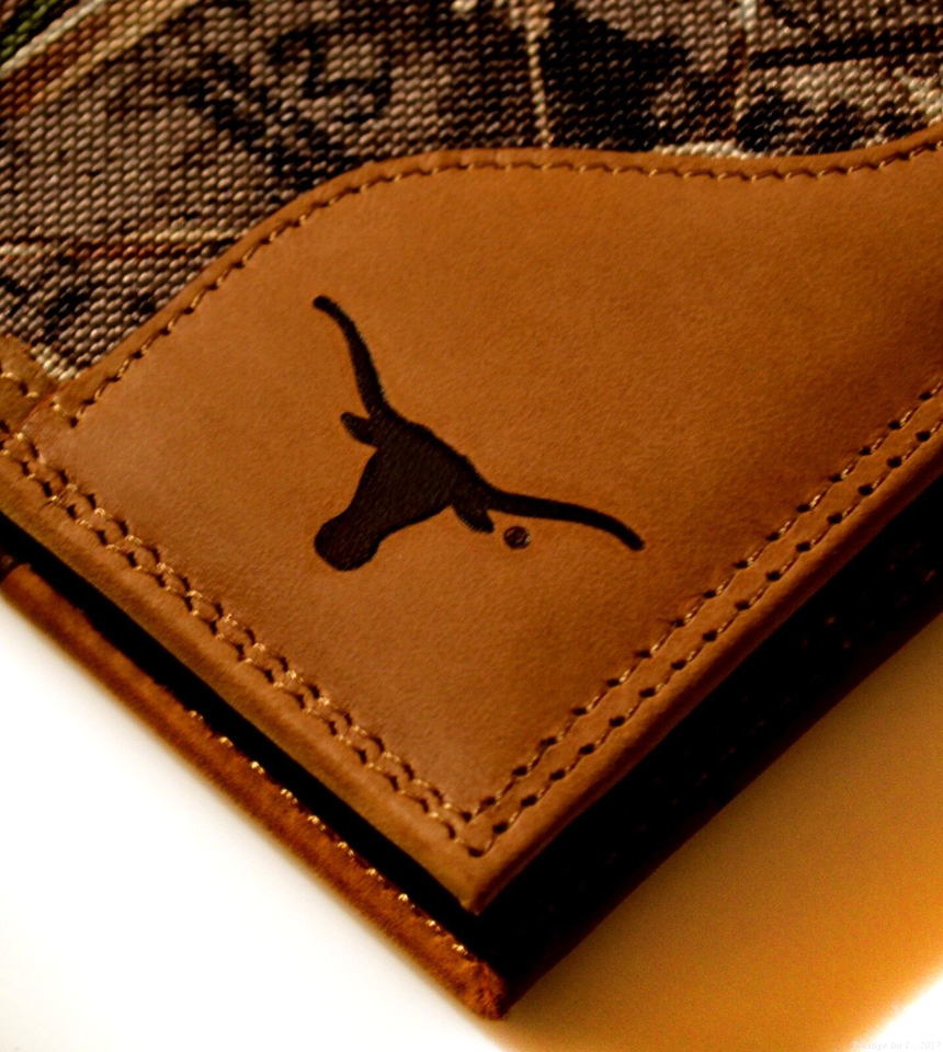 Texas Longhorns Bi-Fold Realtree Max-5 Camo & Leather Wallet NCAA ...