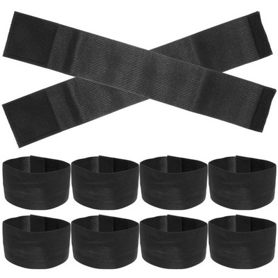 10 Pcs Funeral Black Elastic Memorial Armband Mourning Police Arm Band ...