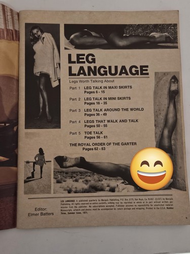 Vintage Magazine "LEG LANGUAGE 1971" Feet Lovers. | eBay