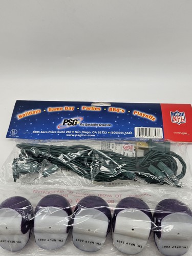 Vintage PSG Minnesota Vikings 30 Mini Helmet Xmas String Lights NFL ...
