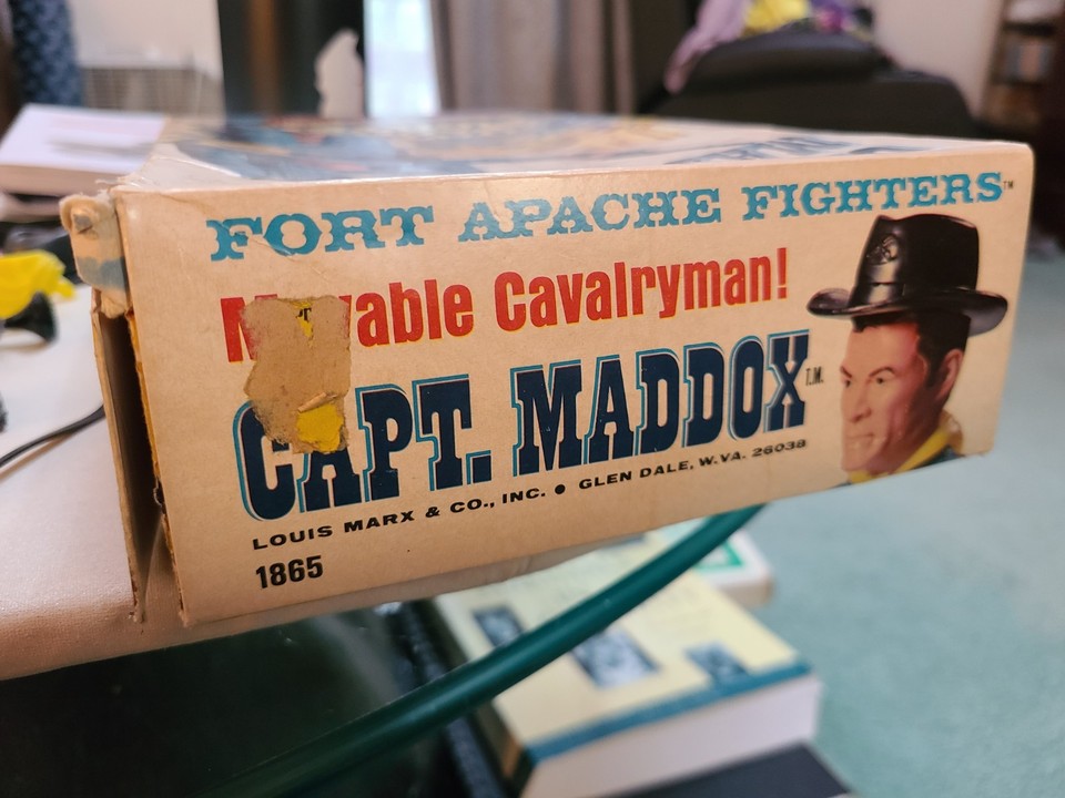 Excellent! Vintage 1960’s Marx Toys Captain Maddox Fort Apache Original ...