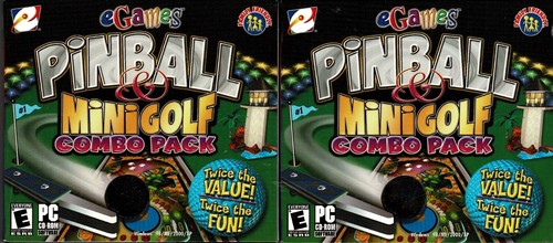 Lot of 2 Pinball & Mini Golf Combo Pack Pc New XP 30 Pinball Machines ...