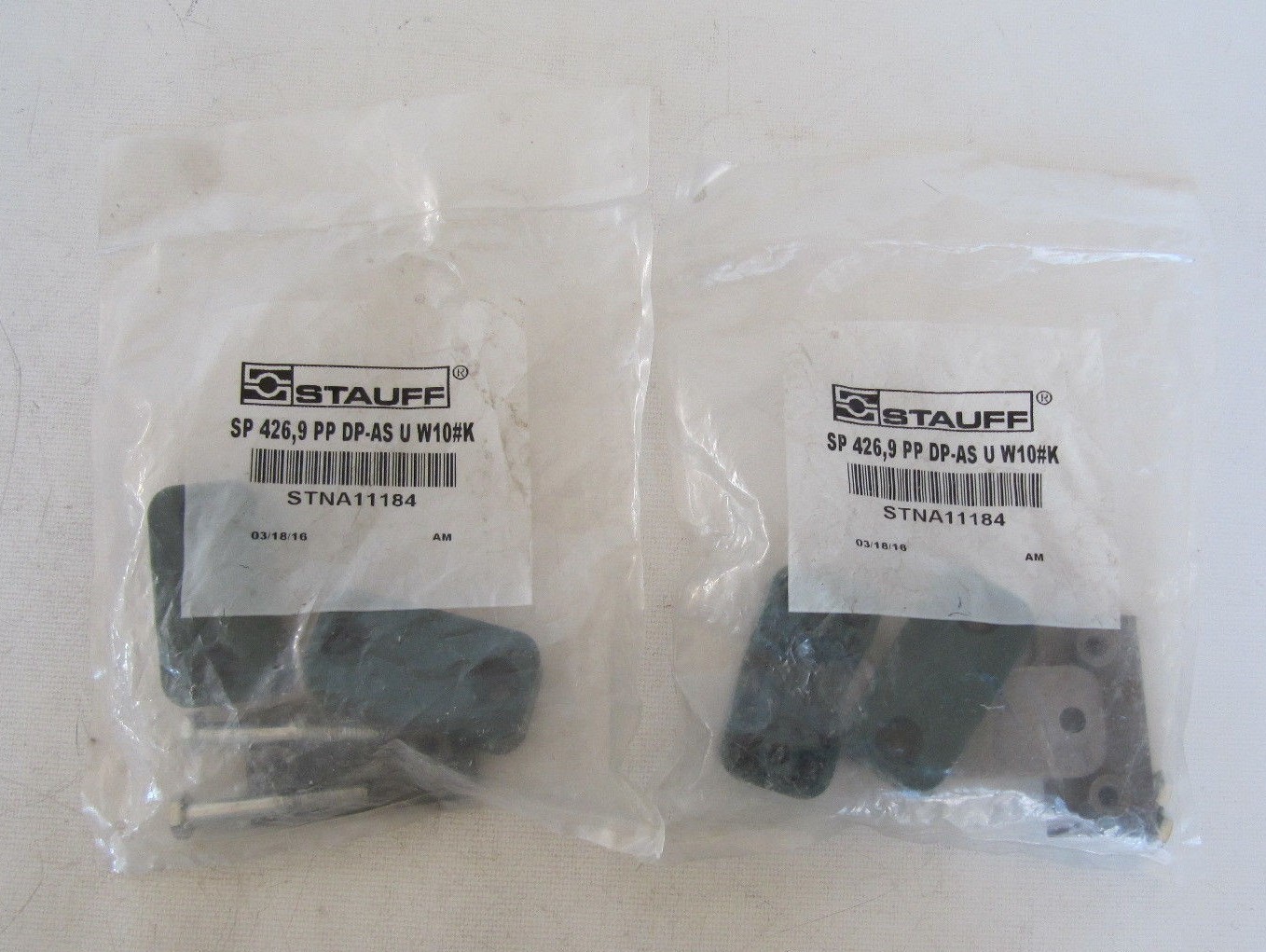 (LOT OF 2 NEW) Stauff Clamp Assemblies SP 426,9 PP DP-AS U W10#K ...