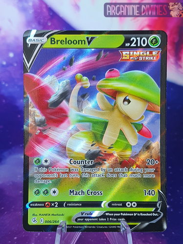 Breloom V - Fusion Strike 006/264 - Holo Ultra Rare Pokemon Card | eBay