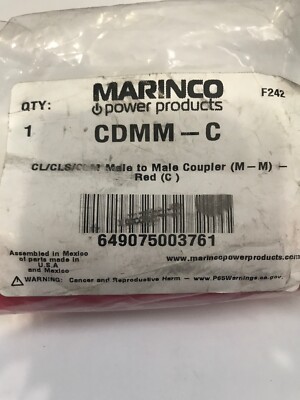 Marinco power products CL/CLS/CLM Male to male coupler Red. DF | eBay