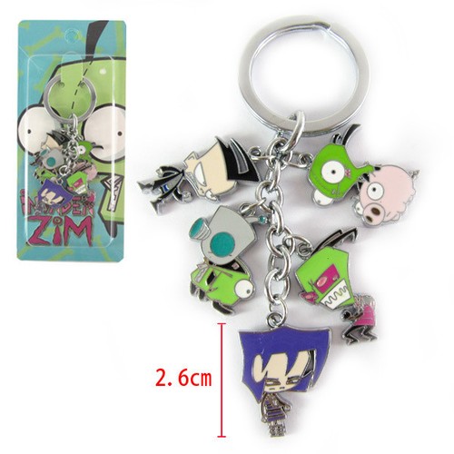 Invader Zim Alien Robot Dog Suit Gir Keychain Keyring Key Holder ...