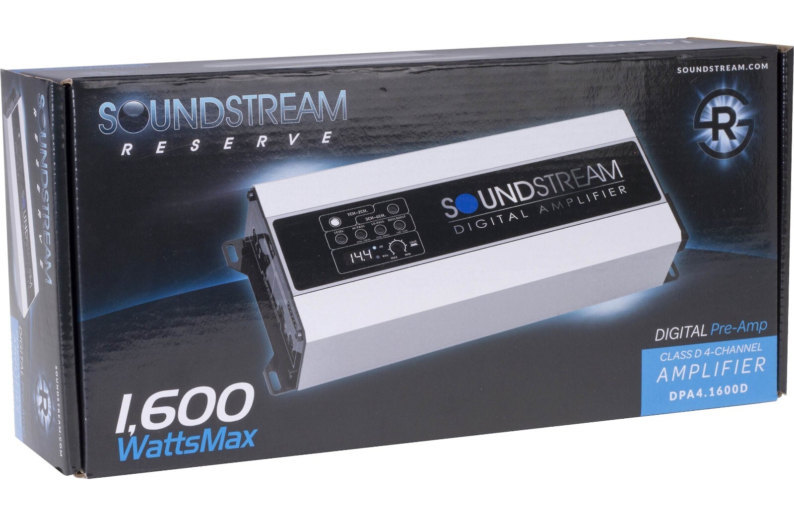 Soundstream DPA4.1600D Compact 4 Channel Digital Class D Amplifier 160 ...