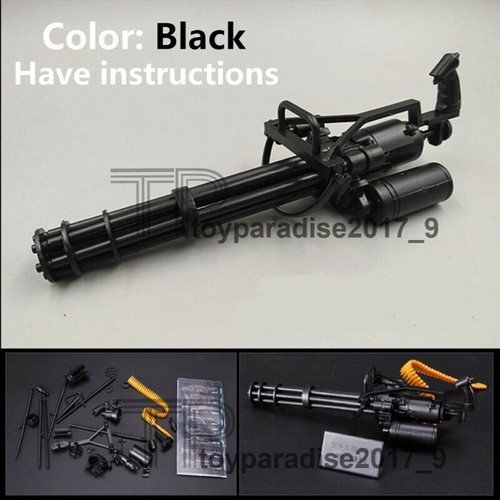 M134 Minigun Gatling Machine Gun Terminator Toy Gun Model Gift 1:6 1/6 ...