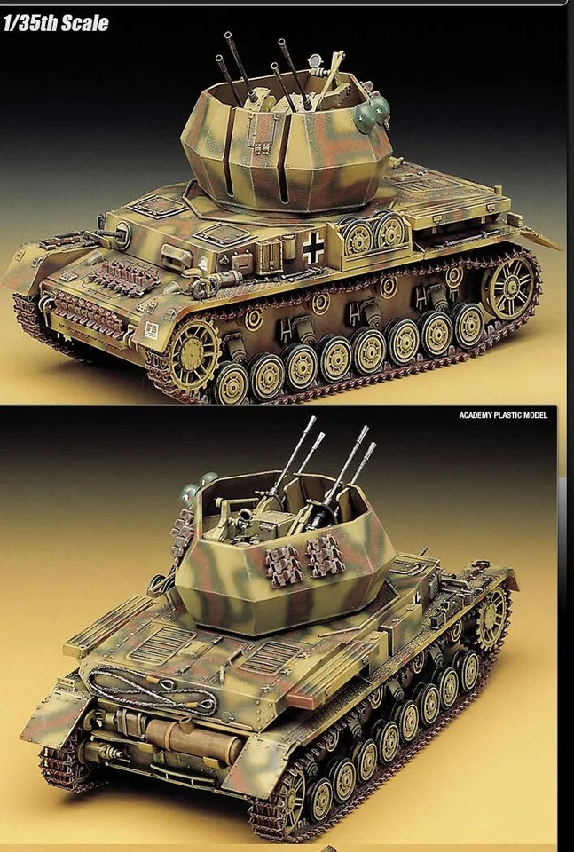 U.S.Dealer New ACADEMY 1/35 German Anti-Aircraft Tank Flakpanzer IV ...