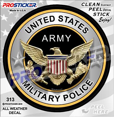ProSticker 313 (One) 4" United States Army Military Police Decal ...