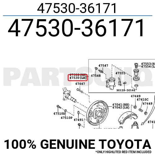 4753036171 Genuine Toyota 47530-36171 47530-36171 | eBay