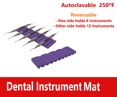 Silicone Dental Instrument Mat, Autoclavable 250F, Reversable 8 & 12 ...