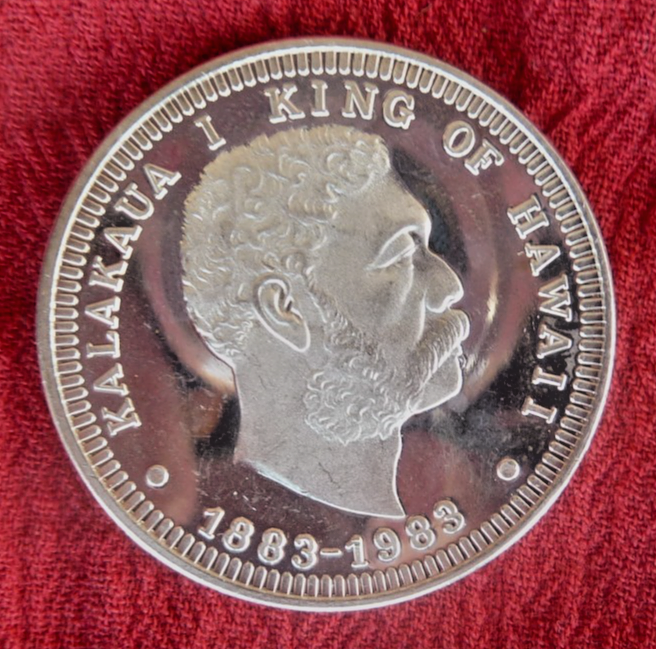 HAWAII 1883-1983 PROOF COMMEMORATIVE CENTENNIAL DALA SILVER KING ...