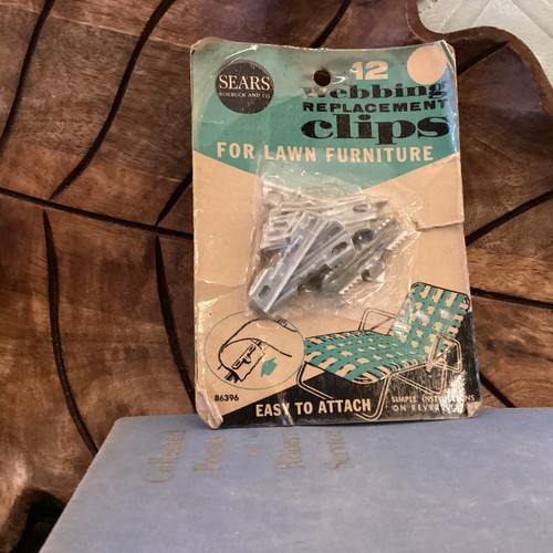 sears 12 webbing replacement clips for lawn furniture Retro Packing Mcm ...
