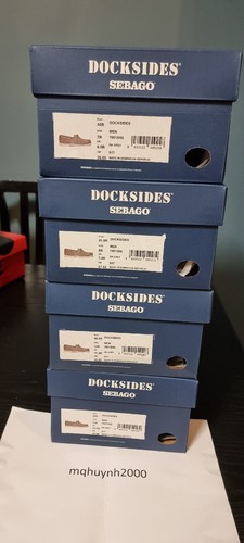 SEBAGO DOCKSIDES PORTLAND Boat Shoes Mens Dark Grey - RRP$220 | eBay