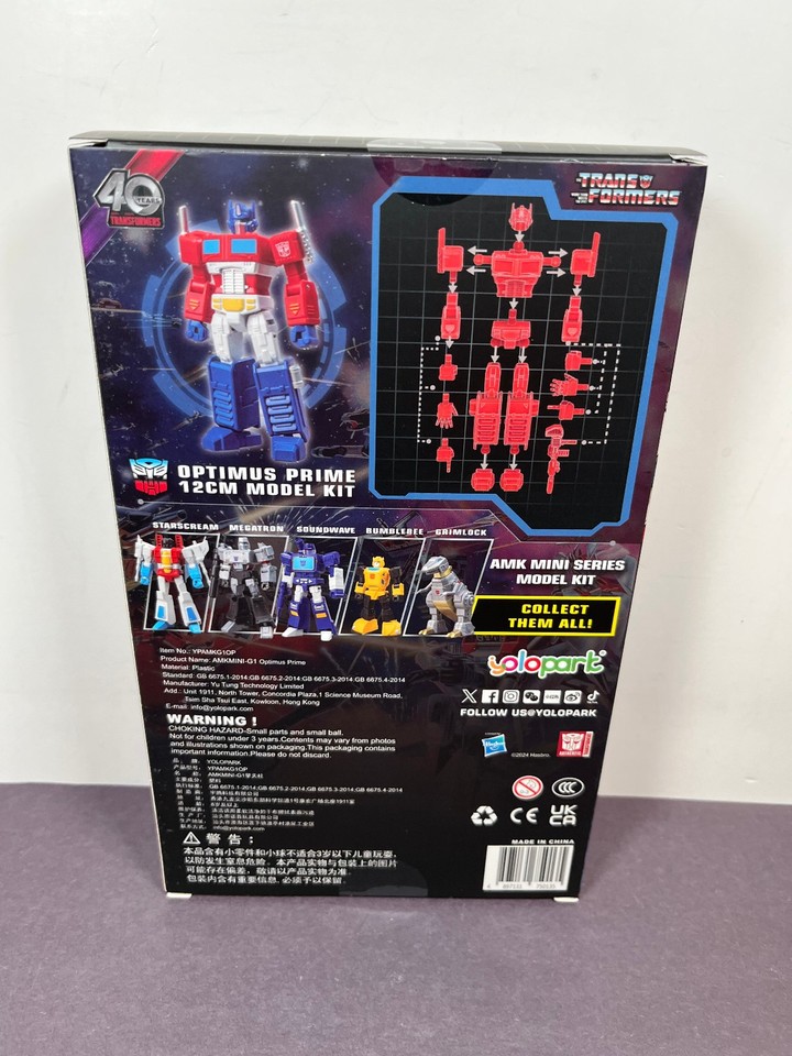Yolopark Transformers OPTIMUS PRIME G1 AMK Mini Model Figure Kit ...