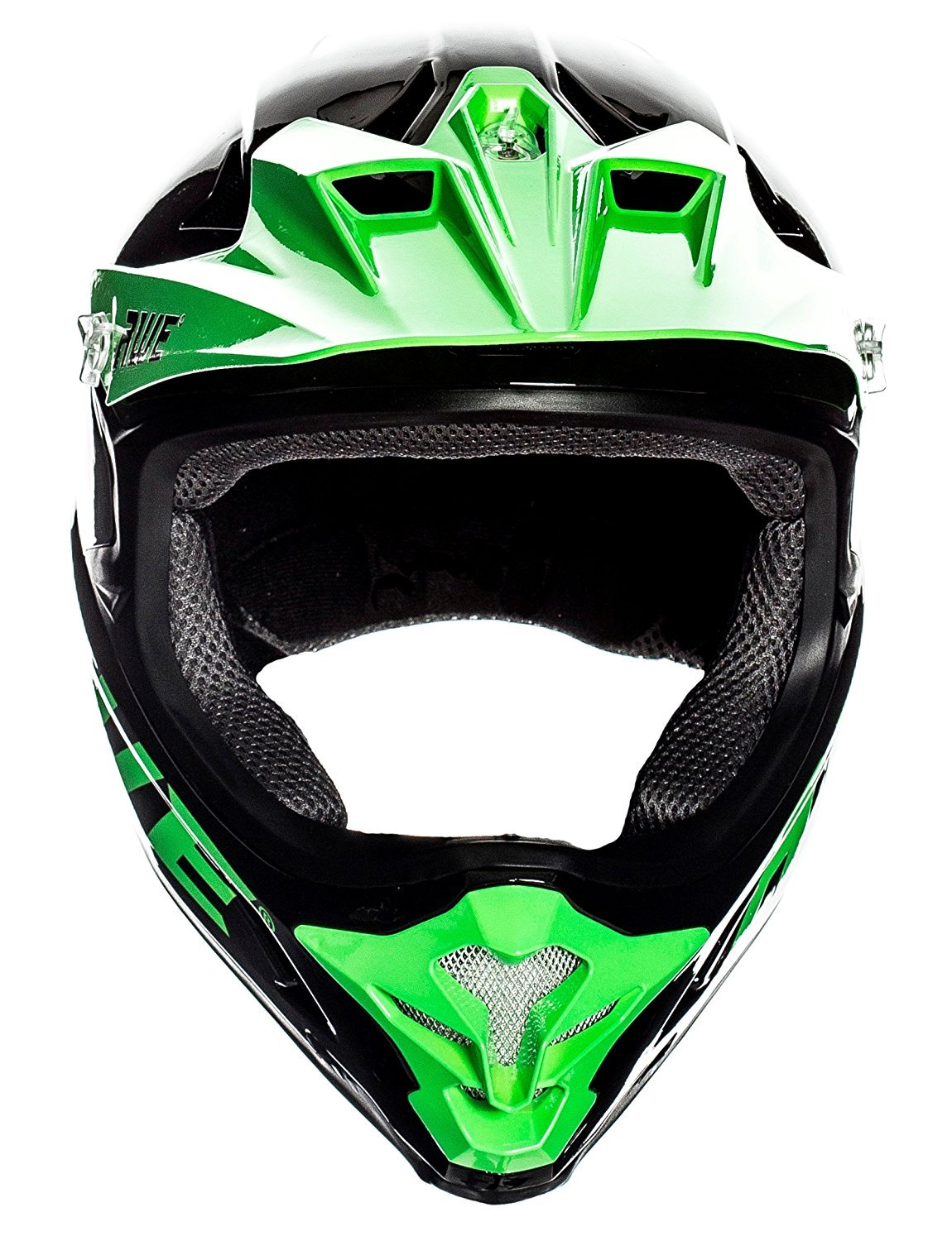 AWEBlast BMX/Downhill/Full Face/Enduro Bike Helmet Black Green Medium ...