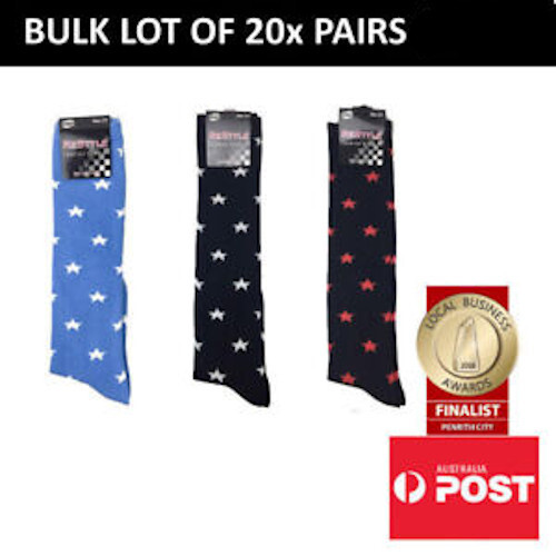 Women's Star Pattern Knee High Socks BULK LOT OF 20x PAIRS | eBay