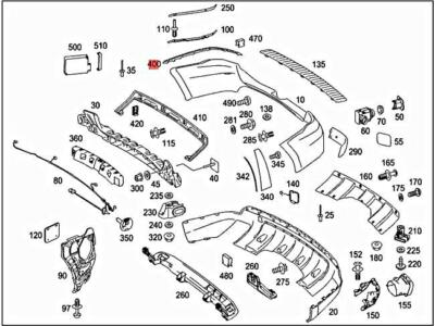 Genuine MERCEDES X164 GL-CLASS X164 Trim strip 1648851821 | eBay