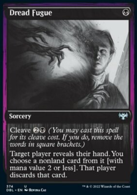 MTG Magic the Gathering Dread Fugue (374/633) Innistrad Double Feature ...