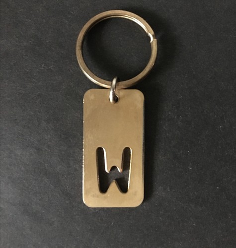 Vintage Keychain LETTER W Key Ring Gold Tone Metal Fob Initial “W” | eBay