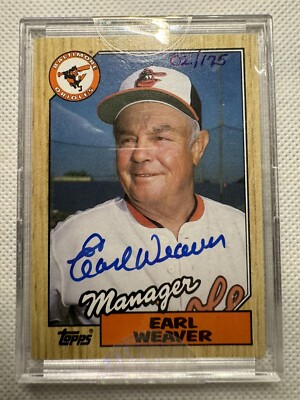 2004 Topps Earl Weaver Sealed Originals Signature Edition #2/175 ...