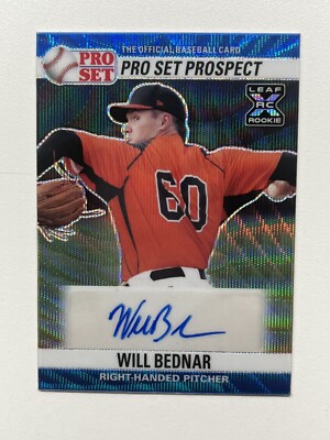 2021 Leaf Pro Set Metal XRC Blue Will Bednar Auto /30 San Francisco ...