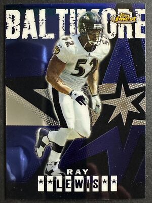 Ray Lewis 2004 Topps Finest Football Card Baltimore Ravens #14 | eBay