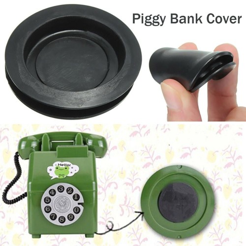 Rubber Piggy Bank Cover Black Tank Sealing Stopper Piggy Bank ...